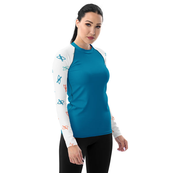 Blue Kayak Icon Women's Rash Guard – Girl Paddlers